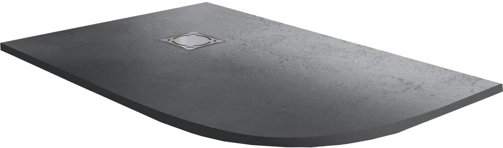 Поддон для душа RGW Stone Tray ST/AL-0129G из искусственного камня, 120x90 см, низкий, асимметричный, с антискользящим покрытием, немецкий