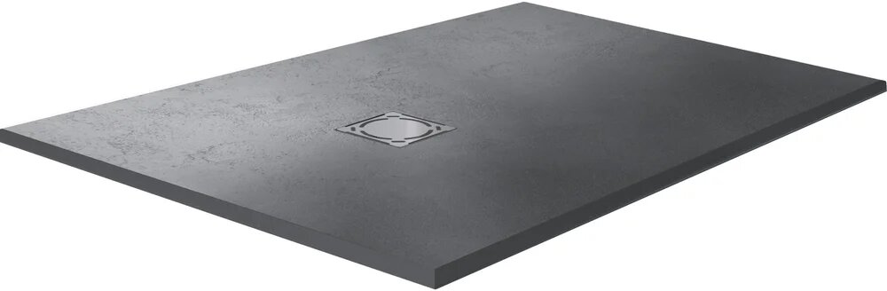 Поддон для душа RGW Stone Tray ST-0108G из искусственного камня, 100x80 см, прямоугольный, низкий, с антискользящим покрытием, немецкий