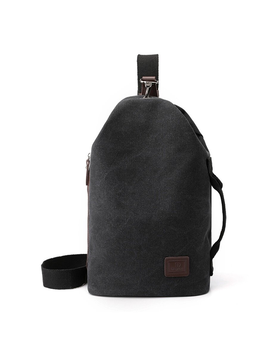 Сумка-слинг для мужчин/женщин, холщовая нагрудная сумка, повседневный рюкзак на одно плечо, ретро сумка через плечо, Многофункциональная сумка-мессенджер, Легкий рюкзак