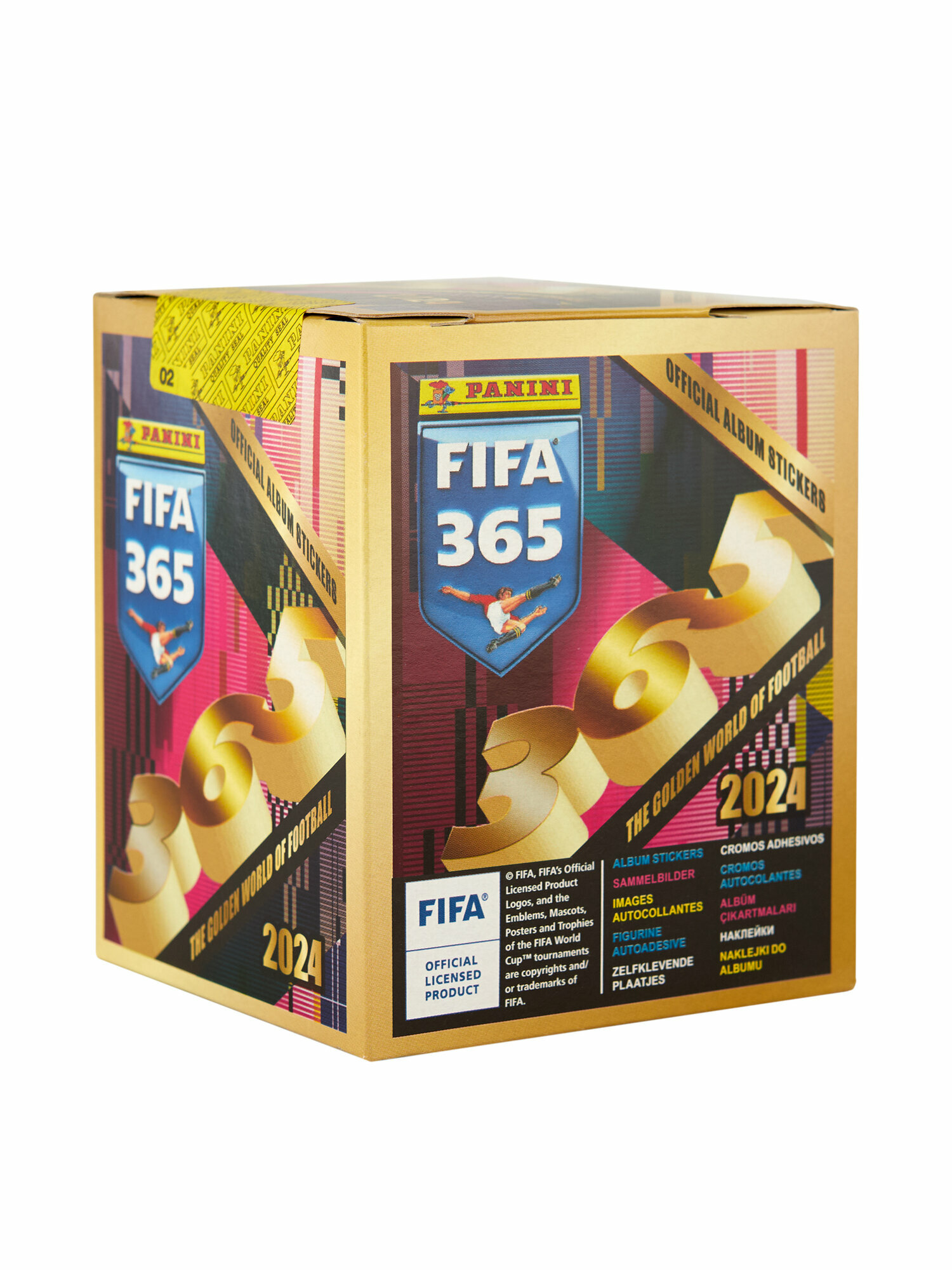 Наклейки для коллекционирования Panini FIFA 365-2024, бокс, 250 наклеек