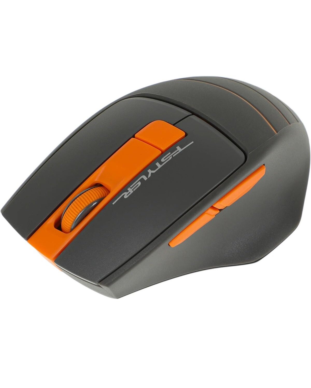 Мышь беспроводная A4Tech "Fstyler FG30S", оптическая, 15м, 2000 DPI, 6 кнопок, серая/оранжевая