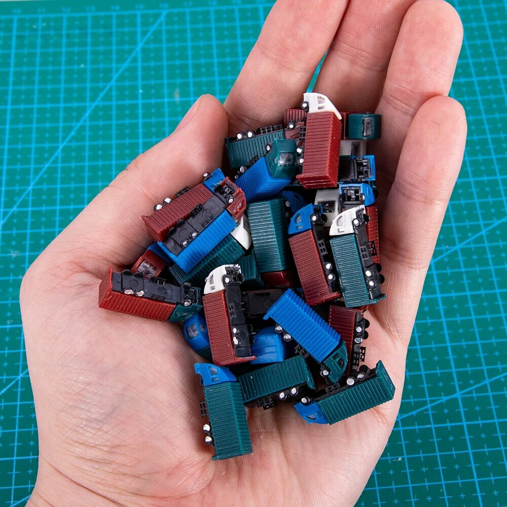 Миниатюрный контейнерный грузовик TERAYSUN 5 шт, Scale 300, Унисекс