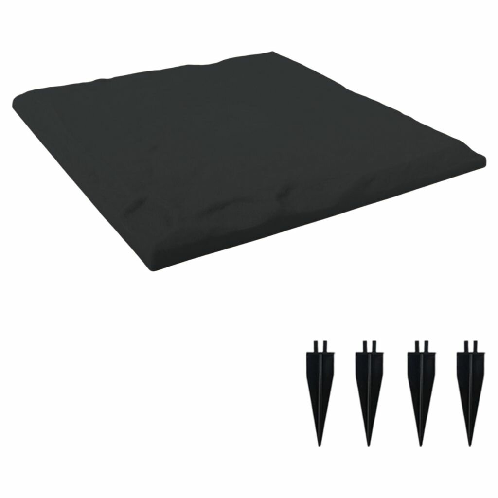 Декоративная плитка для газона (голубая, квадратная, имит. шифер)