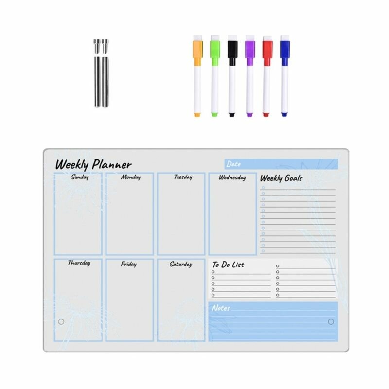 Письмовая доска с досками с пером сухой сборов для офисного стола для планировщика, - ТЮ302