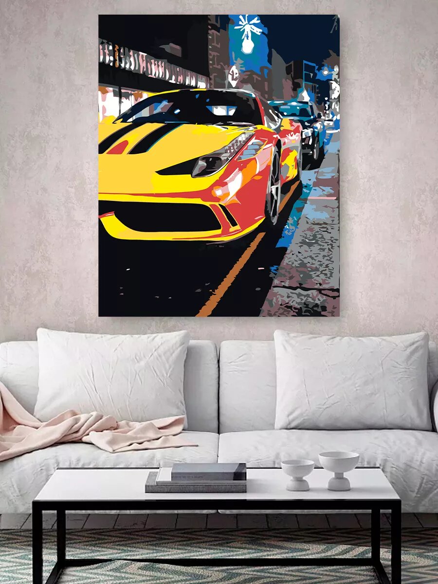 Картина по номерам Машина