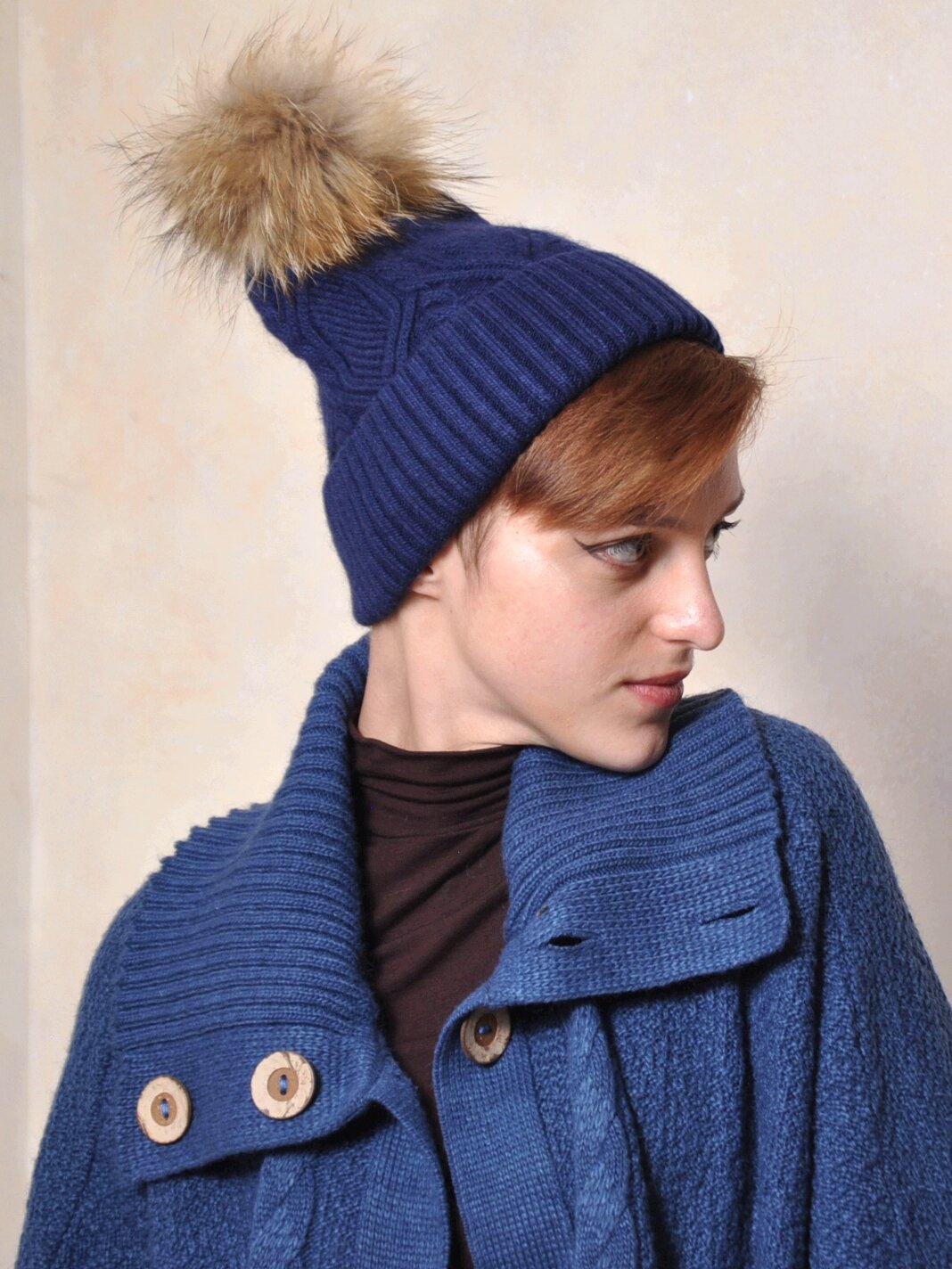 Шапка-бини Осень-зима 2021 для женщин