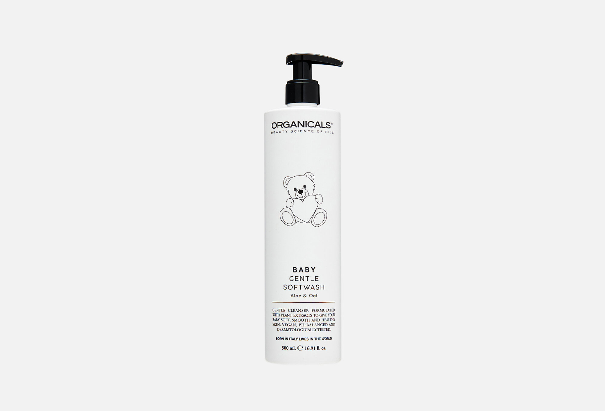 Детское очищающее средство для кожи ORGANICALS Baby gentle softwash 500 мл