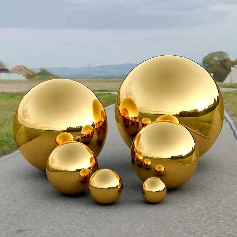 Зеркальный декоративный шар из нержавеющей стали