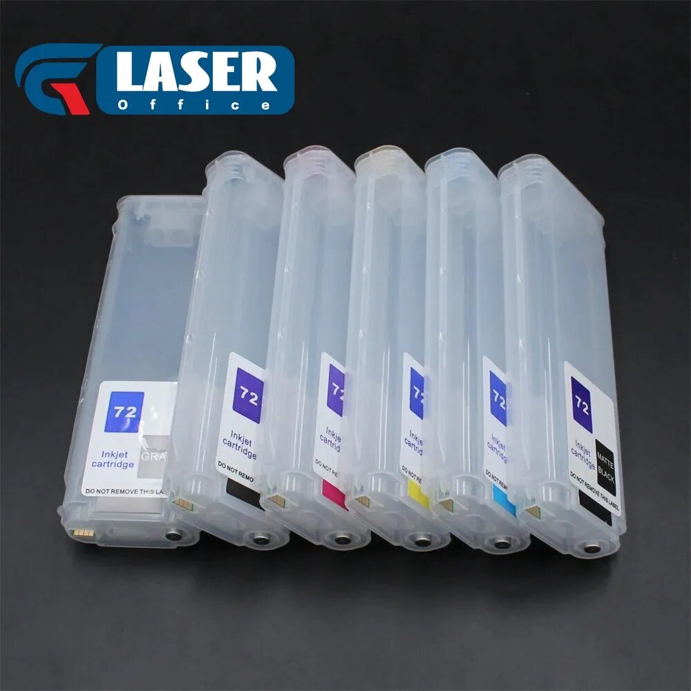 280 мл для HP 72 сменные картриджи с ARC для принтера HP Designjet T610 T620 T770 T790 T1100 T1300 T2300, Without Chip