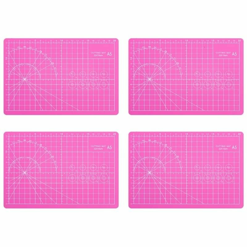 Многофункциональные коврики для резки с разметкой, Розовый
