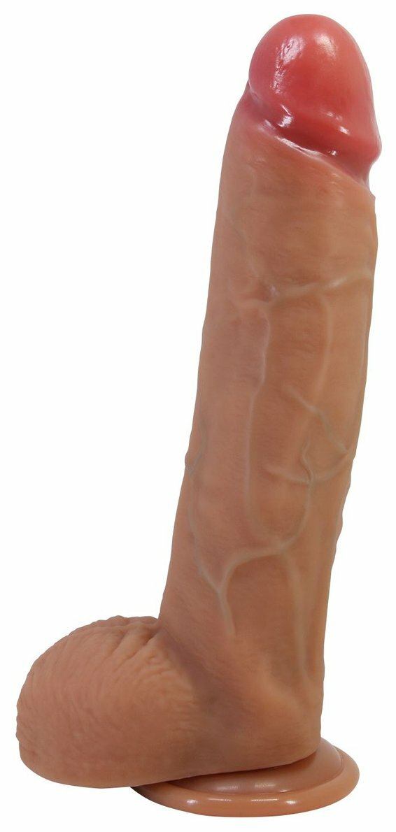 Телесный фаллоимитатор из жидкого силикона Mendel 25,5 см Baile