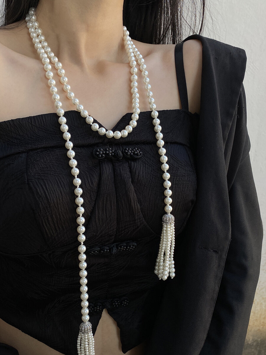 Бусы, жемчуг имитация