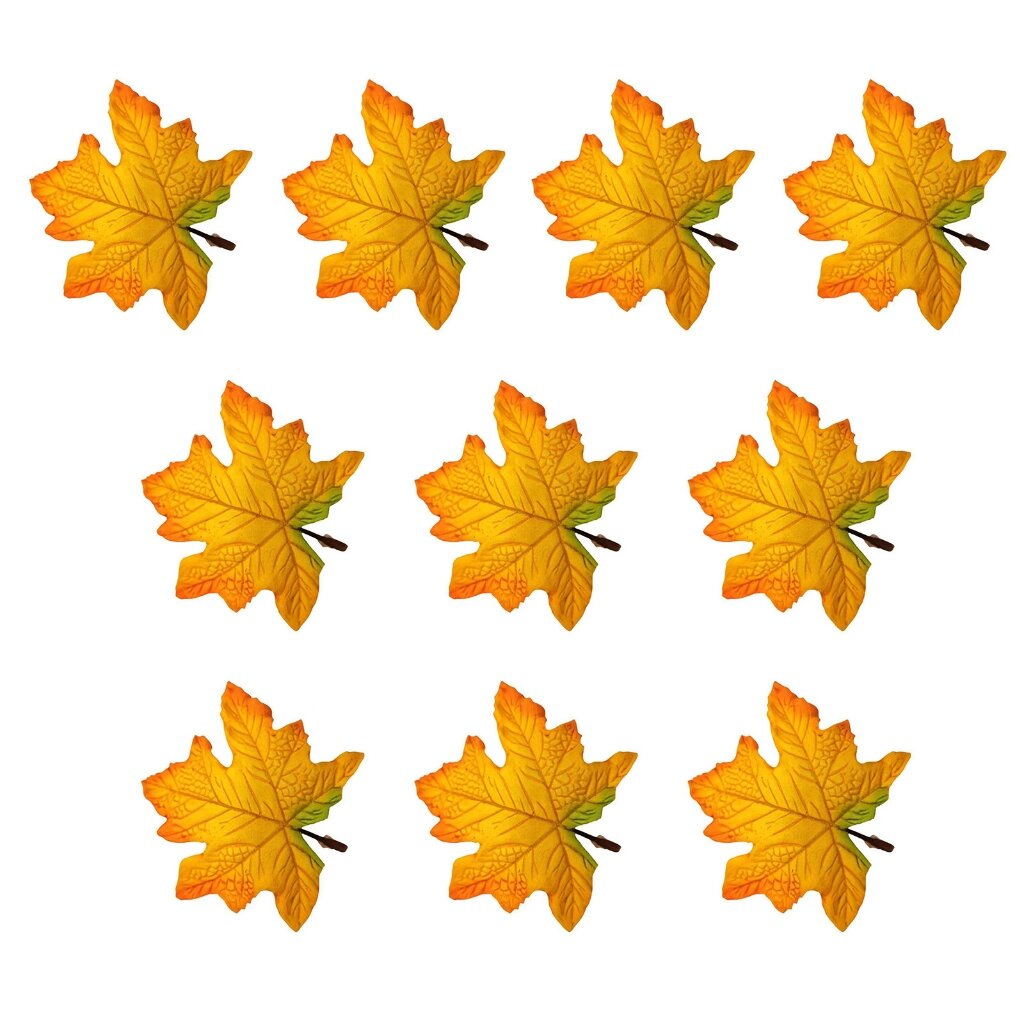 10 реалистичных наборов для создания осенних орнаментов из кленовых листьев и дизайна интерьера