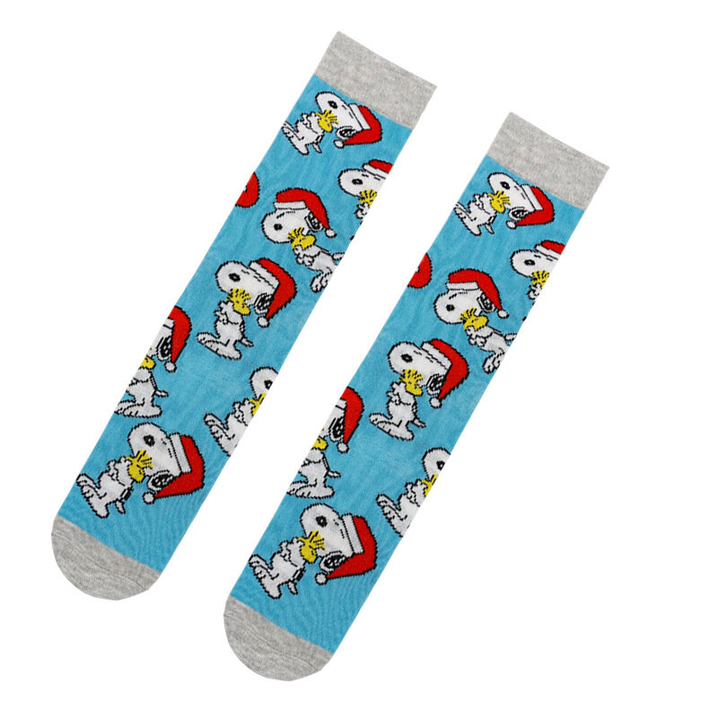 Мужские носки до середины голени с рисунком животных, с собаками, спортивные носки для пар, модные носки