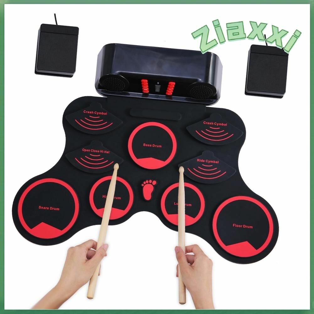 Портативный Барабанный Набор, Легкий и Мобильный, для Дома и Уличных Выступлений