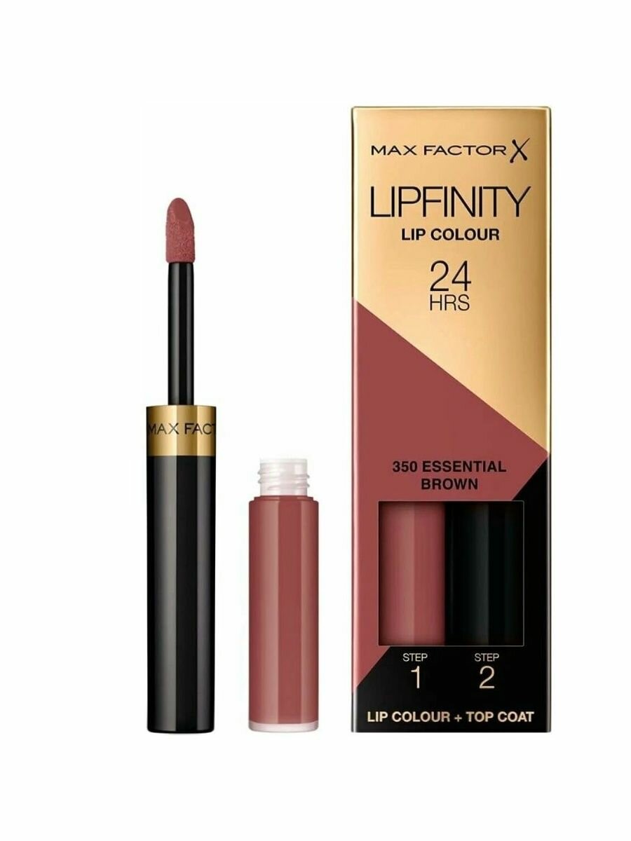 Max Factor жидкая устойчивая помада lipfinity liquid lipstick 350 essential brown