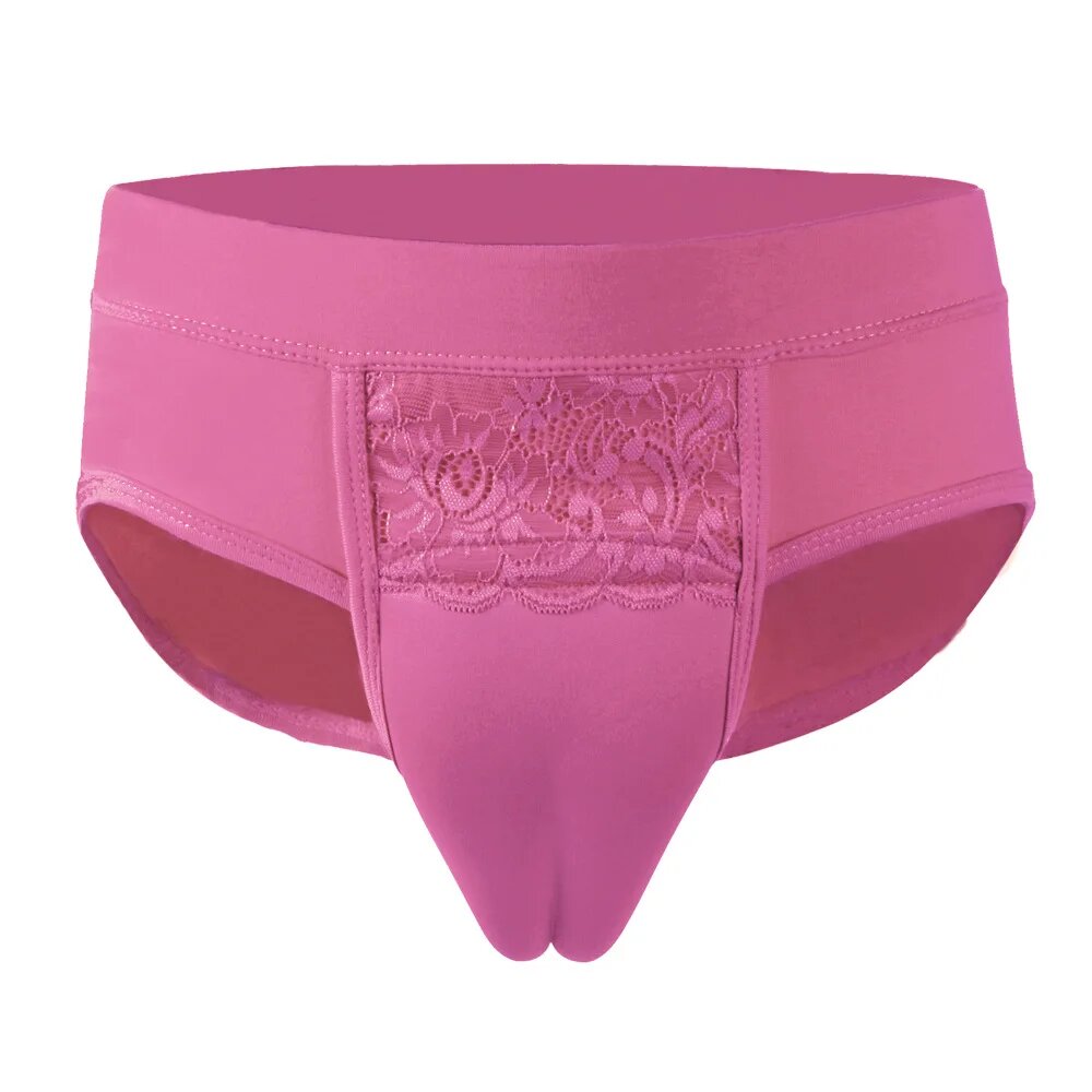 Розовые мужские трусики Dreamfly XXL