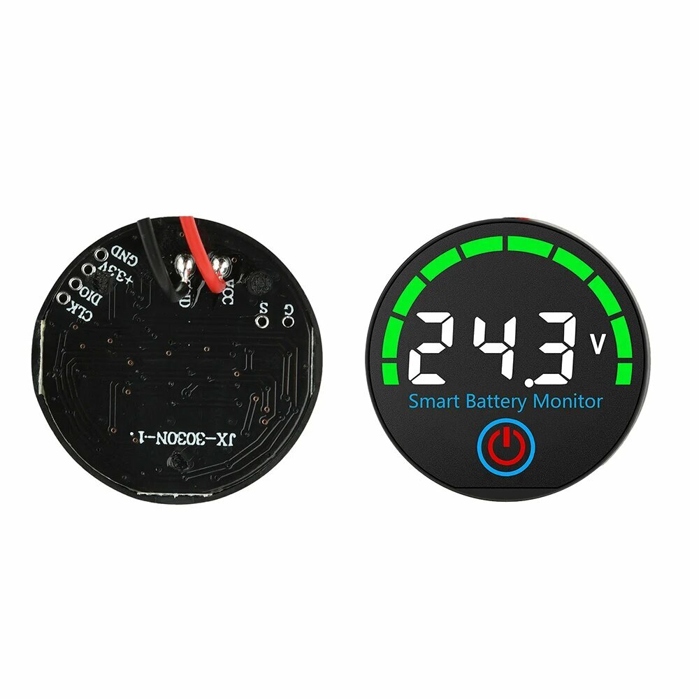 Индикатор напряжения аккумулятора DC7-55V, белый A