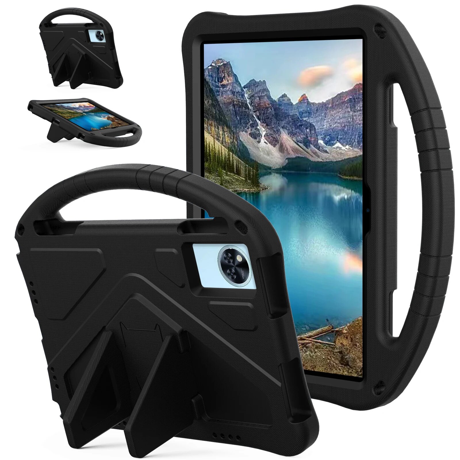 Детский чехол-подставка для Teclast P50, M50, M40 из ЭВА P40S 2023, Черный, Black