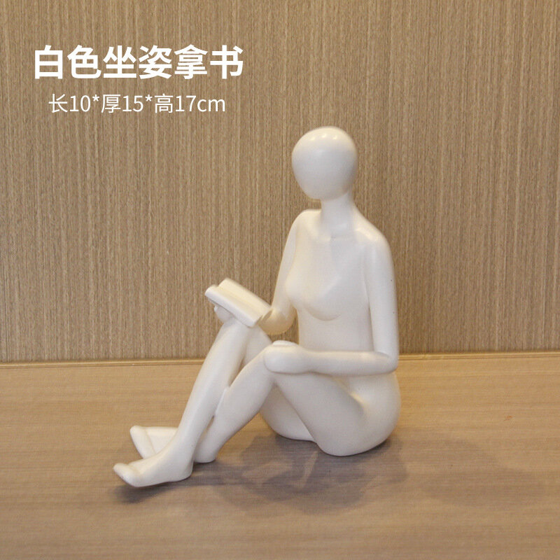 Современные простые абстрактные арт-дизайнерские украшения, креативные персонажи, книжная полка, подставки для книг, украшения для дома, гостиной, винного шкафа