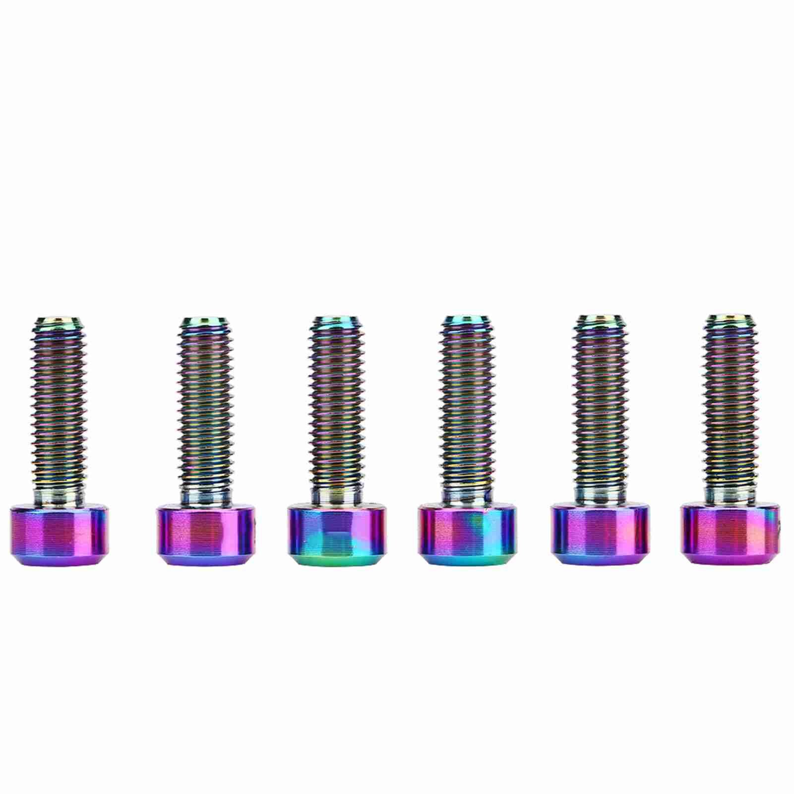 Комплект титановых болтов для выноса руля M5 x 16 мм, многоцветные, прочные и устойчивые к коррозии для горного велосипеда