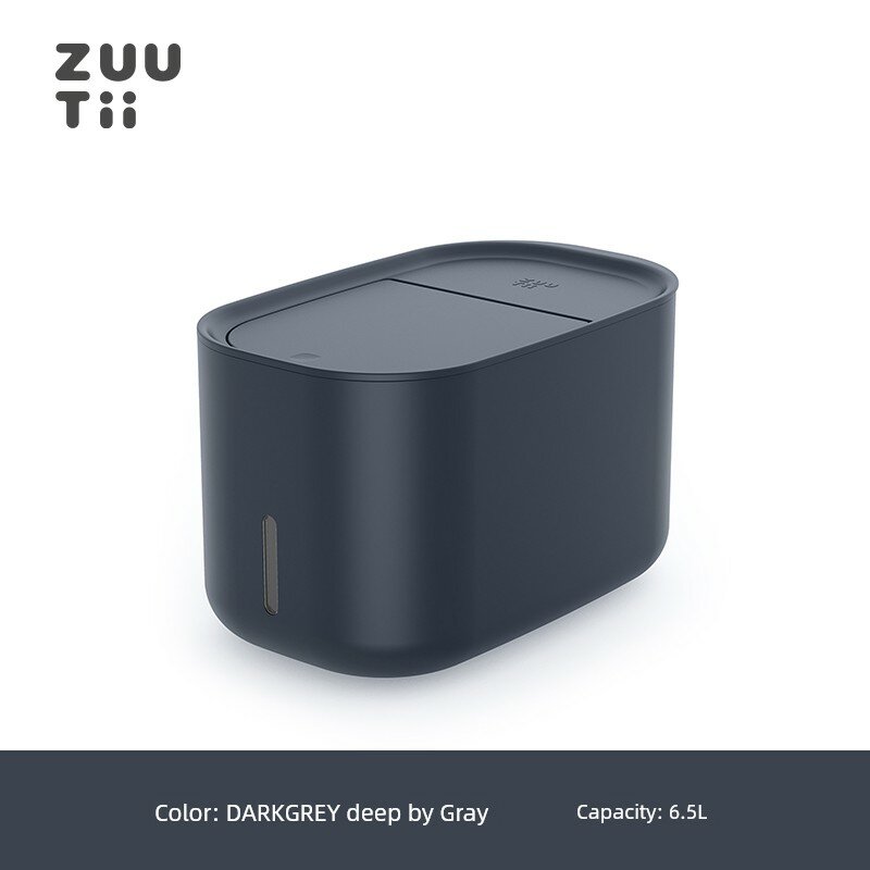 ZUUTii герметичный контейнер для риса глубокий серый 1 шт с уплотнительным кольцом и водяными рисовыми двойными чашками