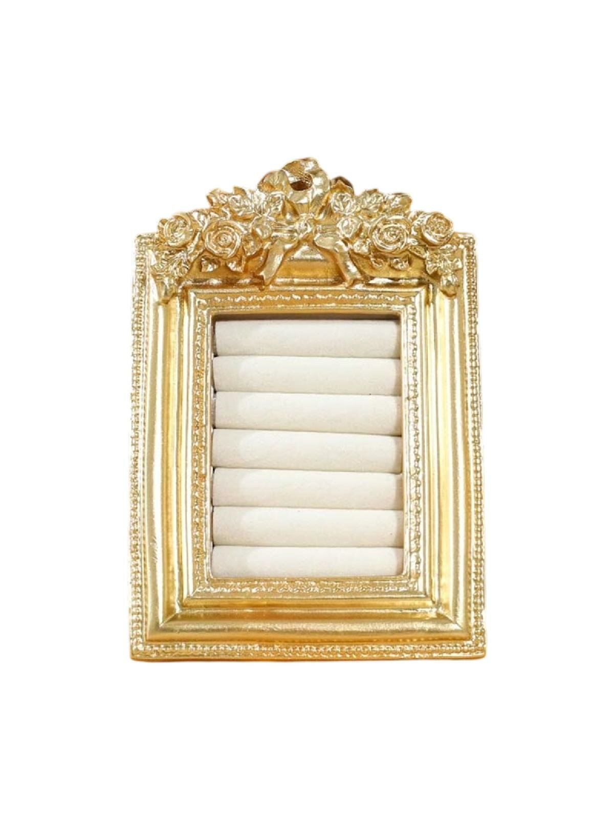 Шикарный лоток для витрины ювелирных изделий из золотой смолы, компактный аксессуар для держателя сережек