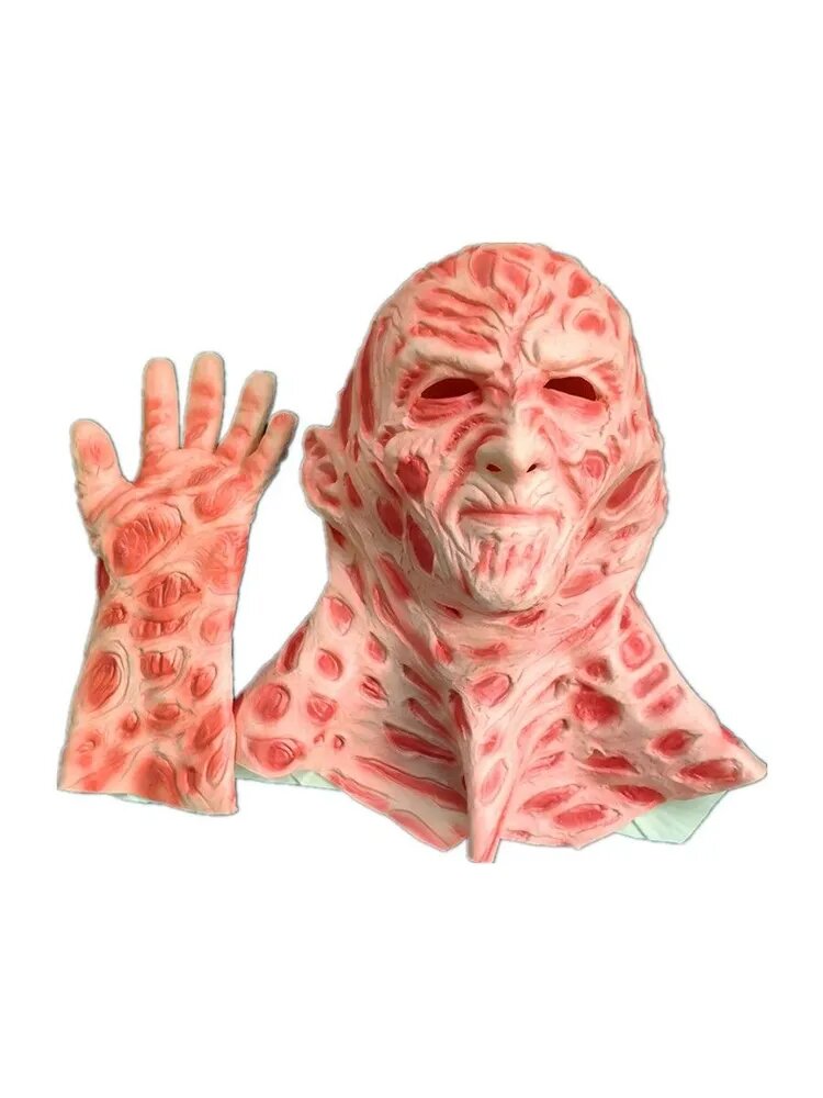 Freddy vs jason с набором латексных маски и перчатки фредди крюгер для хэллоуинского костюма маска и перчатка