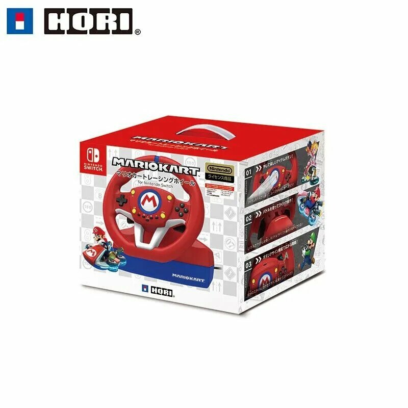 HORI Mario Racing 8 Рулевое колесо премиум-класса mini/NSW-204
