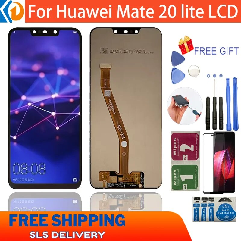 Для Huawei Mate 20 lite SNE-AL00, SNE-LX1, SNE-LX2, SNE-LX3, INE-LX2 ЖК-экран с рамкой black with frame