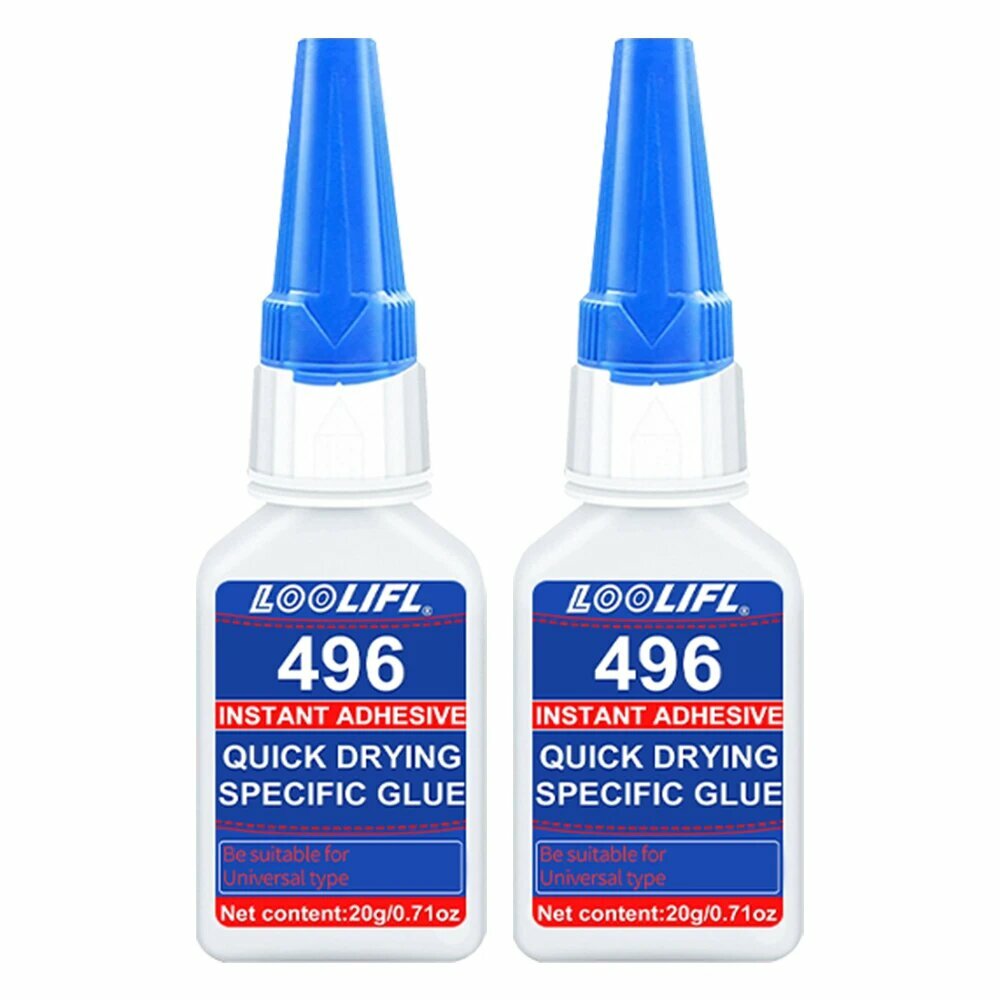 Суперклей LOOLIFL Универсальный Прозрачный 20Г 20g-x496-2pcs