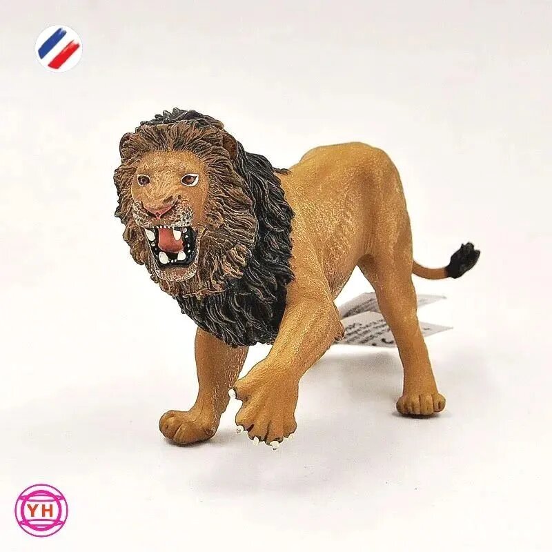 Коллекционная модель льва премиум, дикая природа в детализированной фигурке для увлеченных коллекционеров и детей