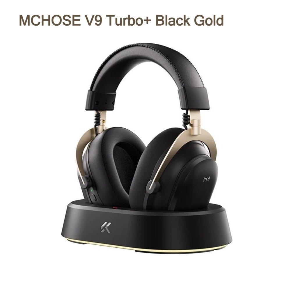 MCHOSE V9 Turbo+ Беспроводная Киберспортивная гарнитура с четырьмя режимами зарядки, устанавливаемая на голову