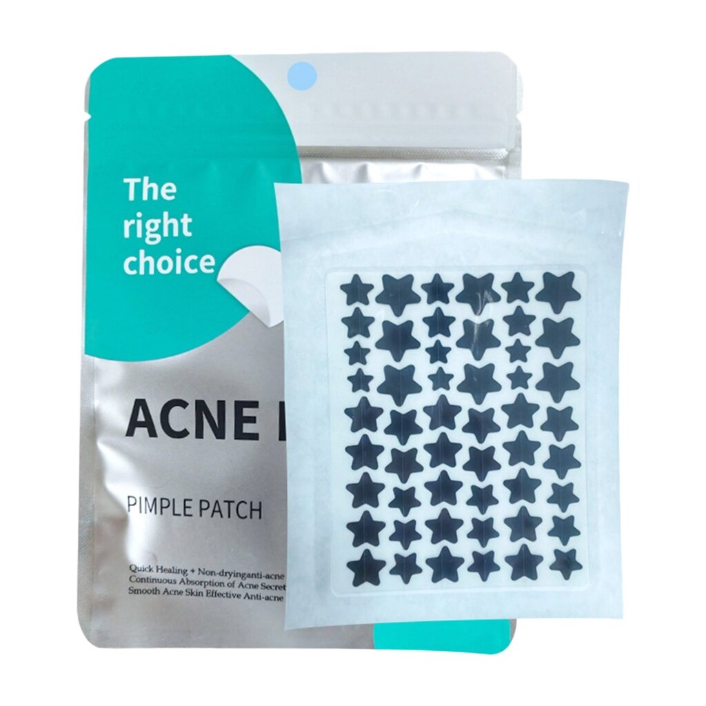 1 пакетик пластыря star acne для устранения прыщей-black star green bag