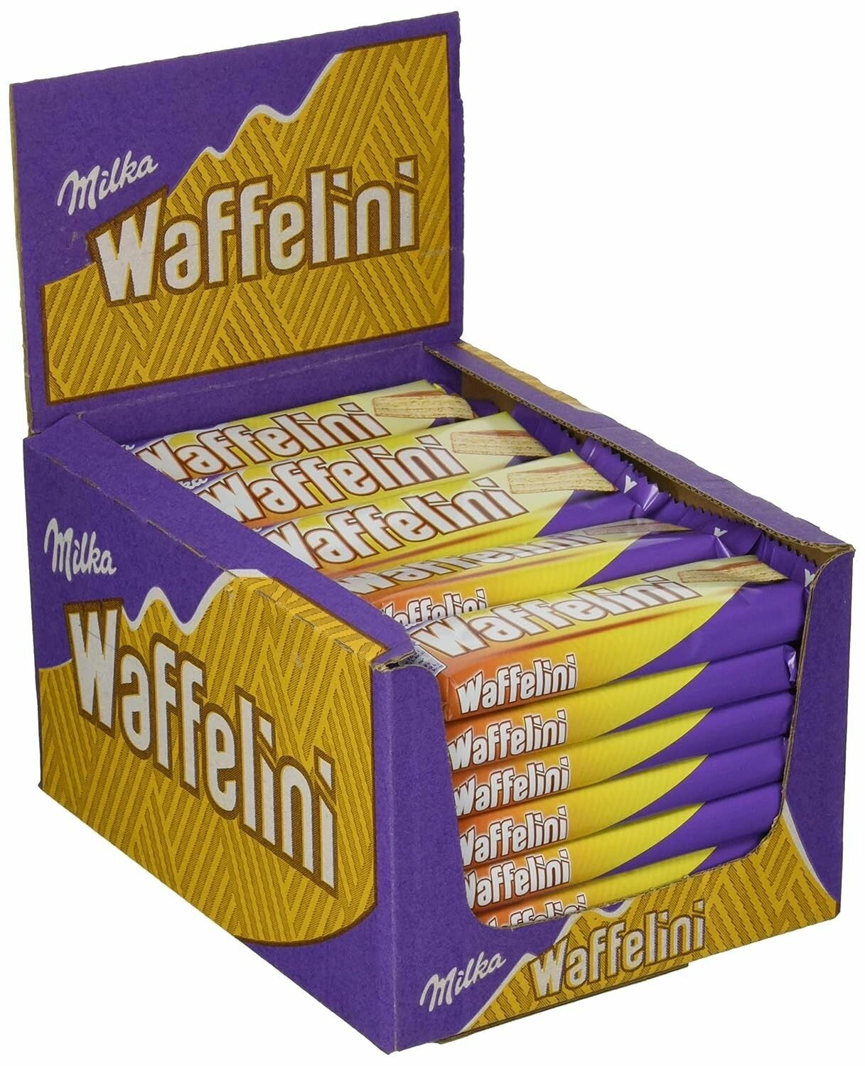 Вафля в шоколаде Milka Waffelini / Милка Ваффелини с ванильным вкусом, 35 шт. х 31 гр. (Швейцария)(Срок до 01.04.26г.)