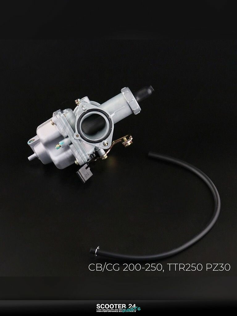 Карбюратор на китайский мотоцикл / эндуро / мопед CB / CG 200-250, TTR250 PZ30 (дроссель под трос) "BEEZMOTO"