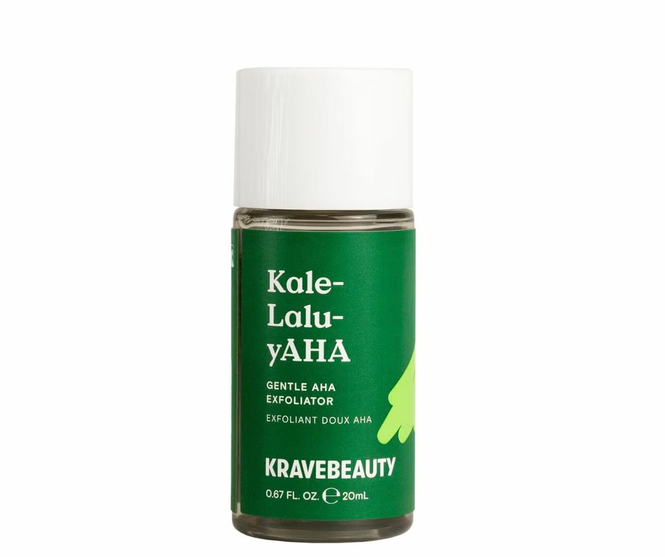 Kravebeauty мини мягкий кислотный эксфолиант с aha Kale-Lalu-yAHA GentleAHA Exfoliator 20ml