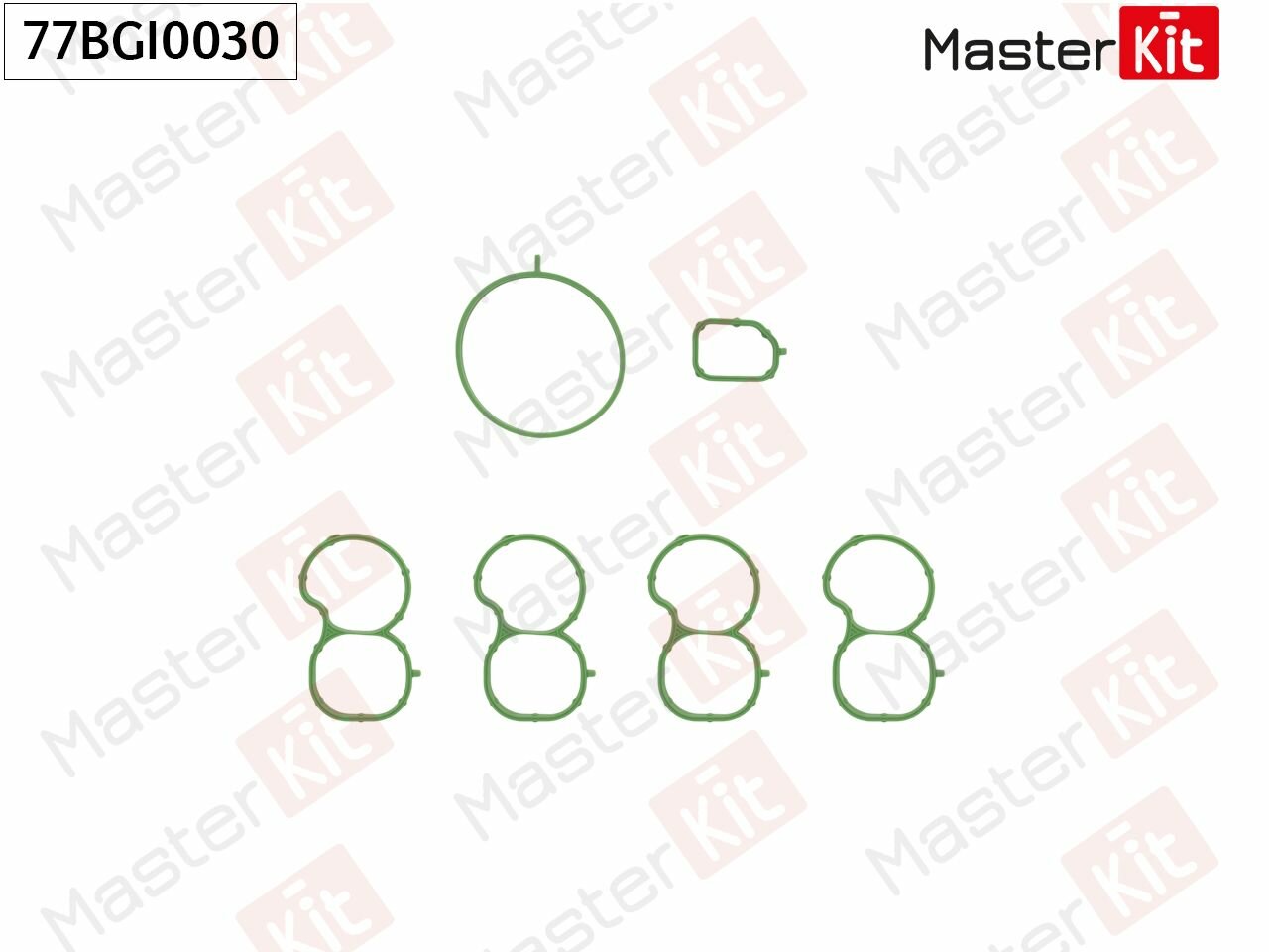 Комплект прокладок впускного коллектора Fiat 500X 334 552 80 444552 60 384 MasterKit 77BGI0030