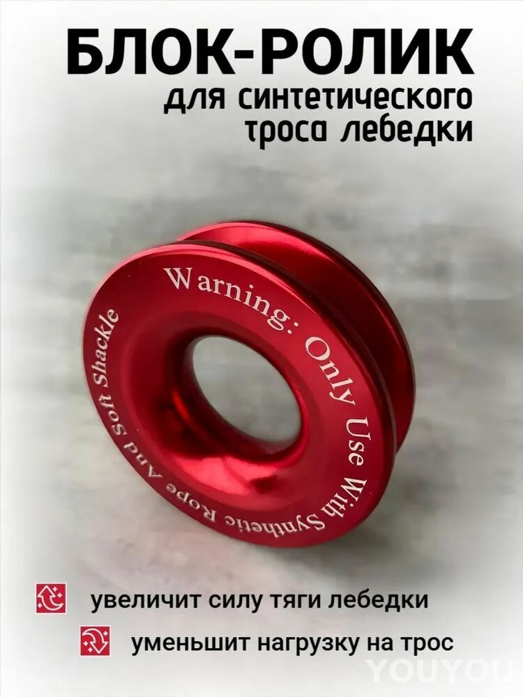 Полиспастный блок для лебедочного троса, инновационный