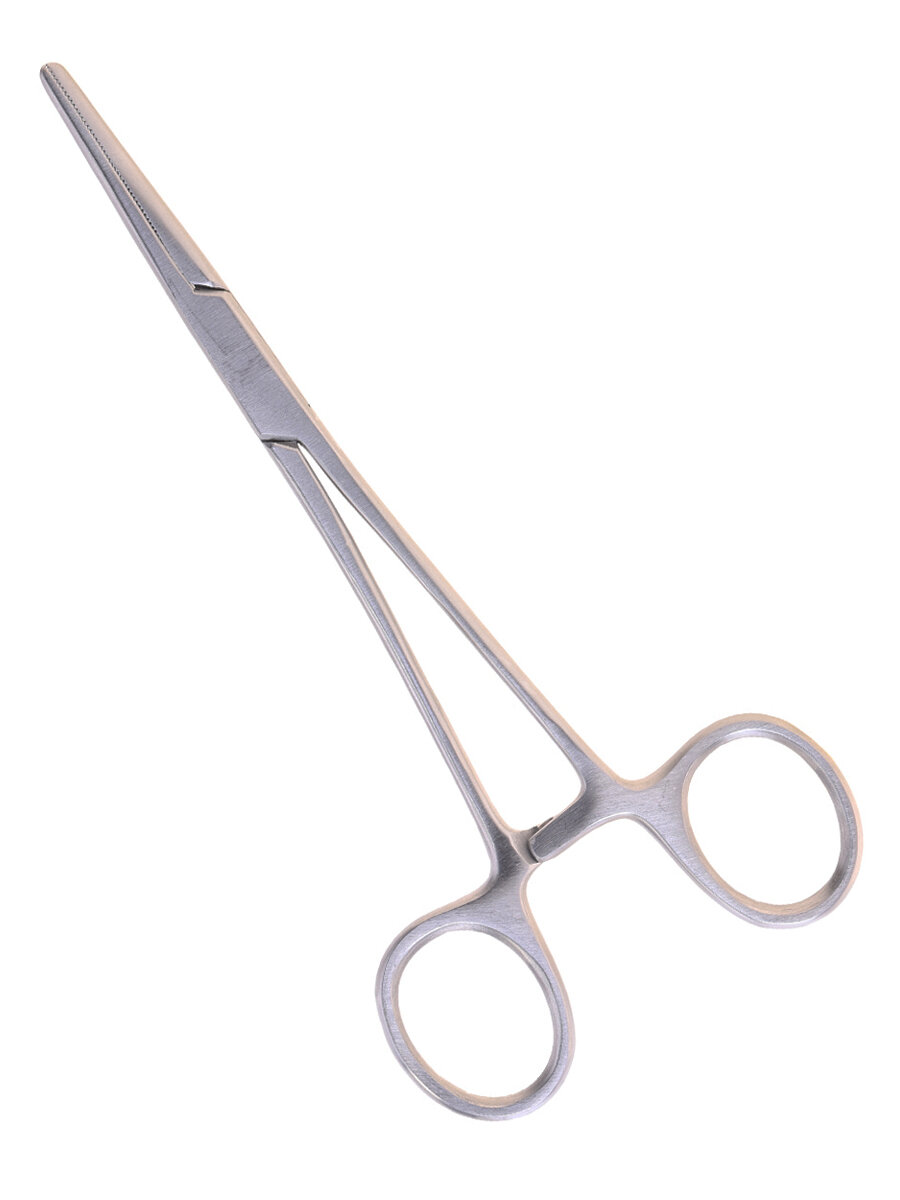 Зажим прямой длина 16,0 см.