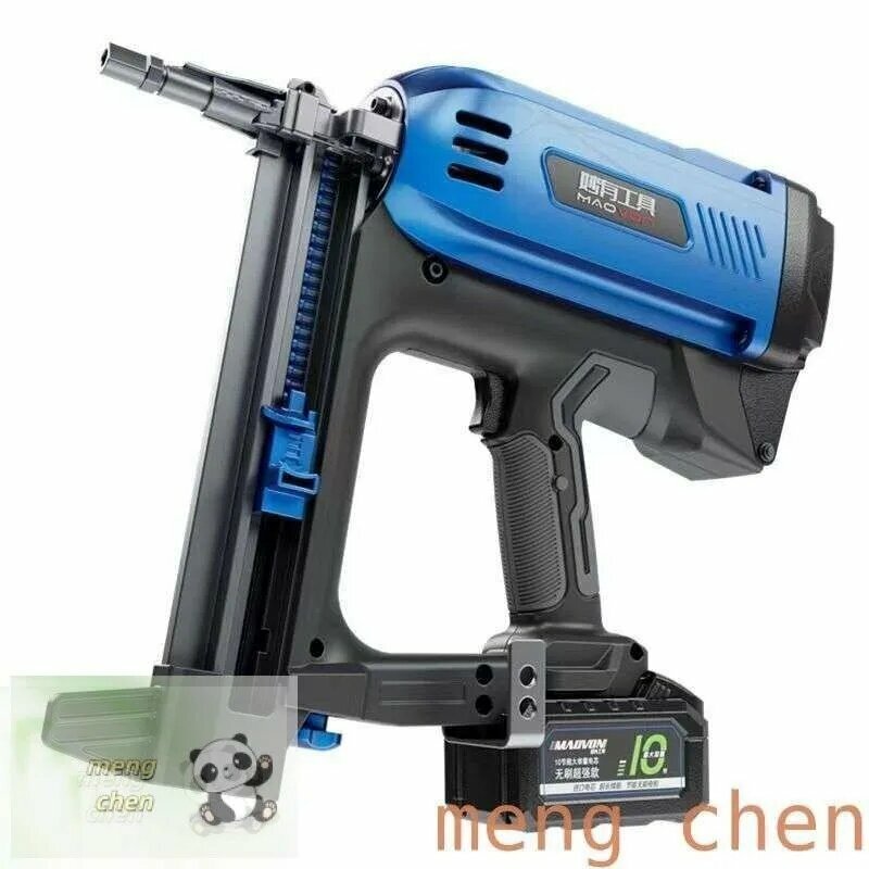 Электрический гвоздезабивной пистолет для бетона для сантехников Пневматический гвоздь пистолет синий