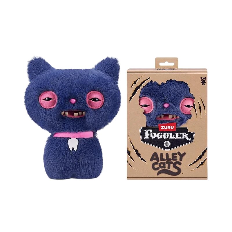 Плюшевая игрушка Fuggler Alley Cats Wrinkle McStinkles 22см Черный, CHEEZEE B