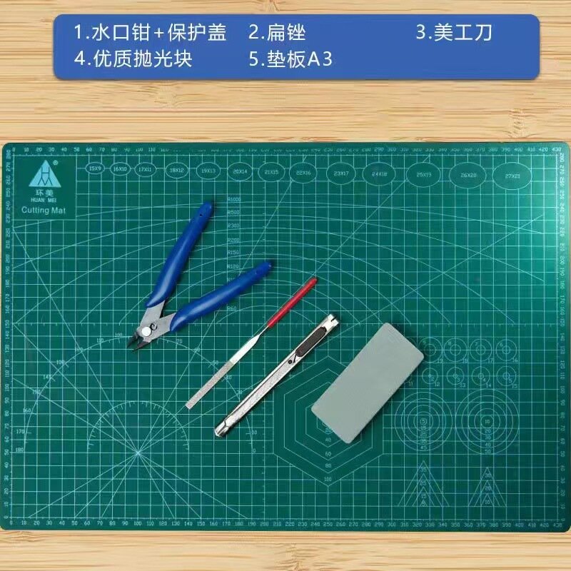 Набор инструментов для сборки моделей Gundam: ножницы, плоскогубцы, ручка, нож, пинцет, плоскогубцы с водяным ртом, набор шлифовальных инструментов, файл, резак