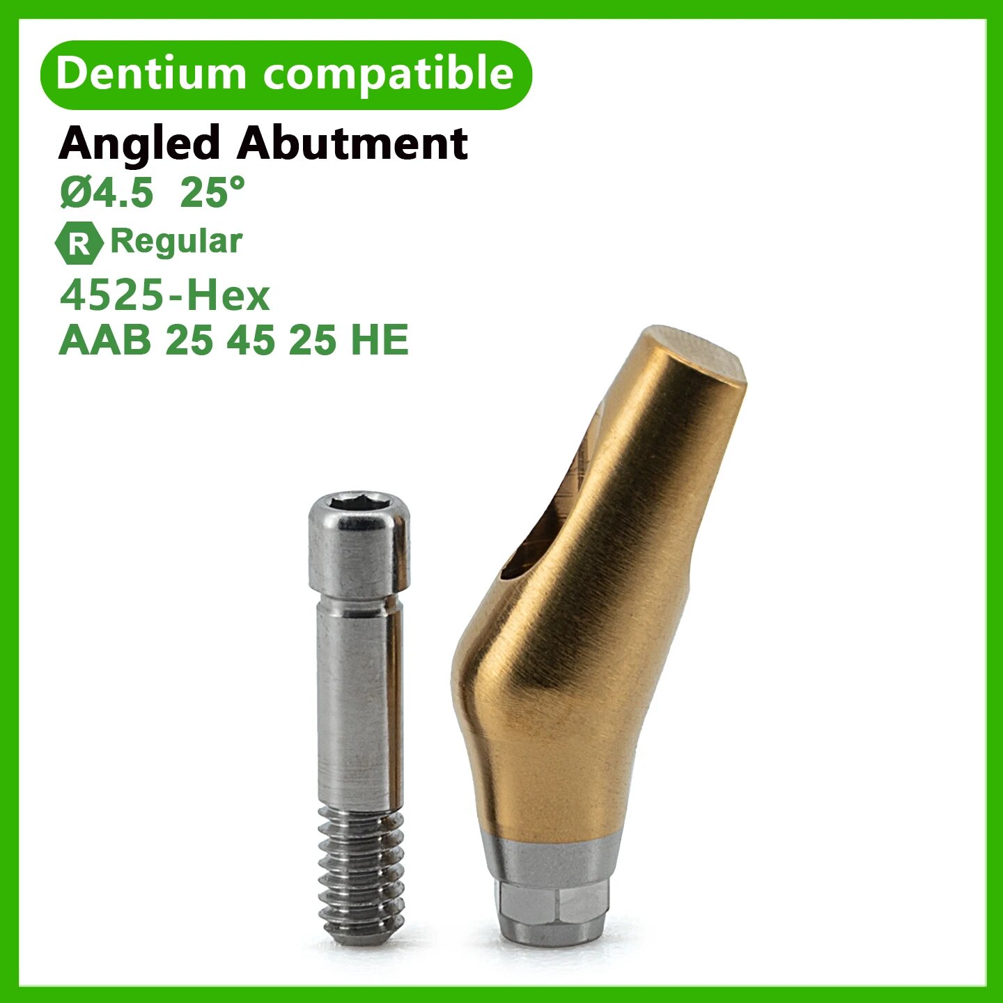 Стоматологические абатменты Dentium 15°/25° otiumann AAB 25 45 25 HE