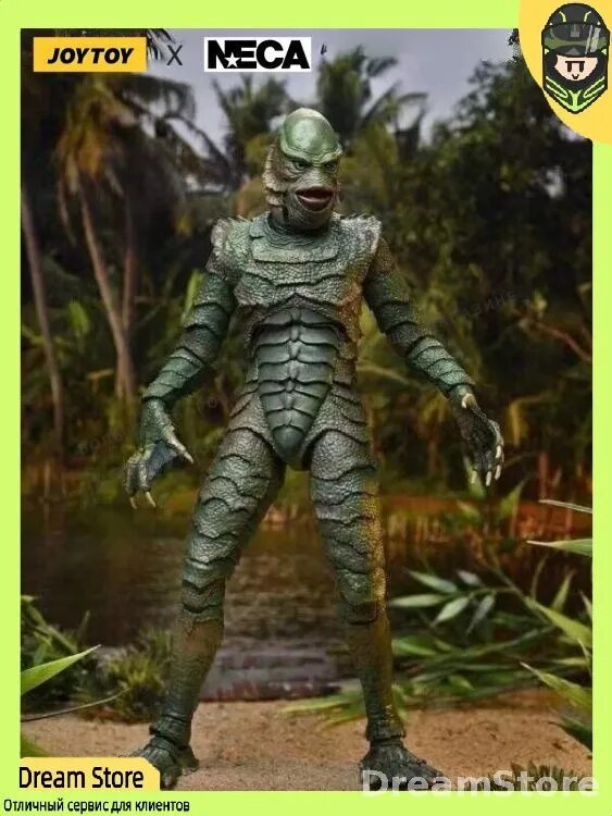 NECA / Культовый Гилл-мэн из Чёрной Лагуны / 3 сменных головы и 3 пары рук / Высокая детализация 009