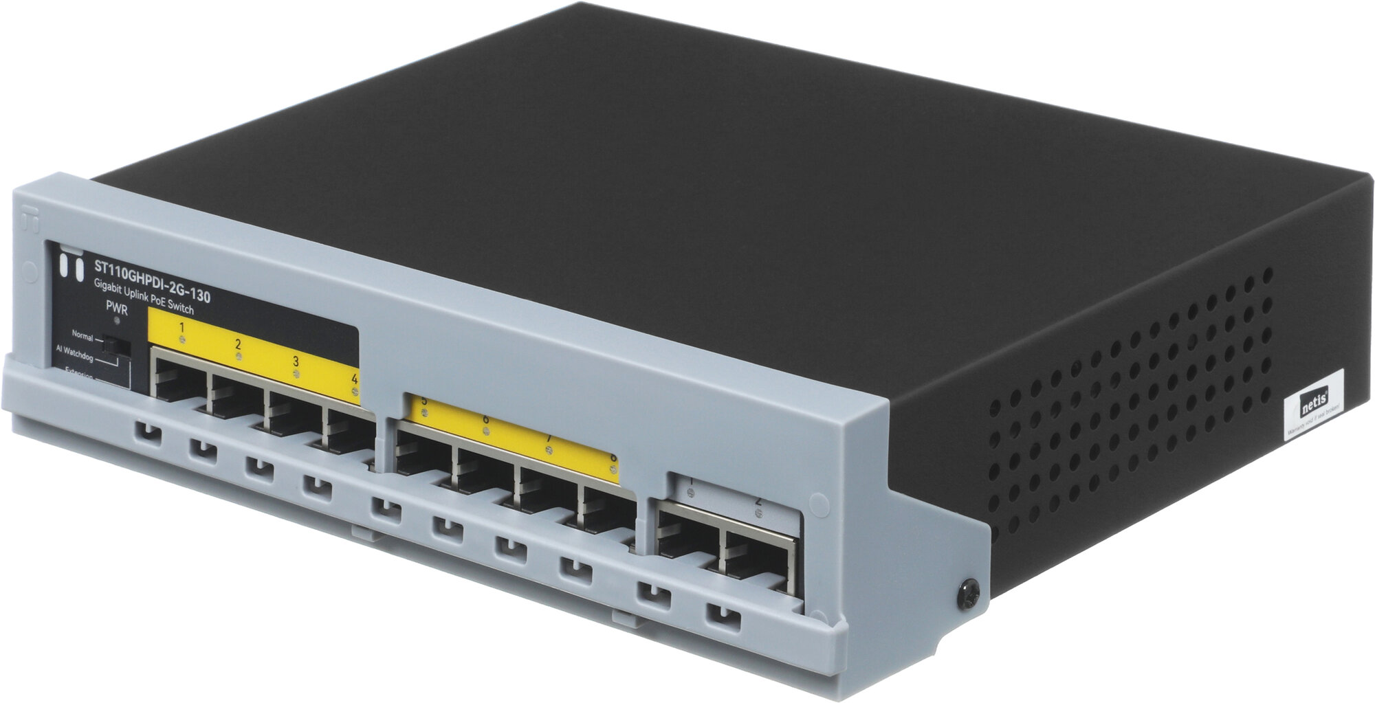 Коммутатор Netis ST110GHPDI-2G-130 (L2) 8x100Мбит/с 2x1Гбит/с 8PoE+ 130W неуправляемый