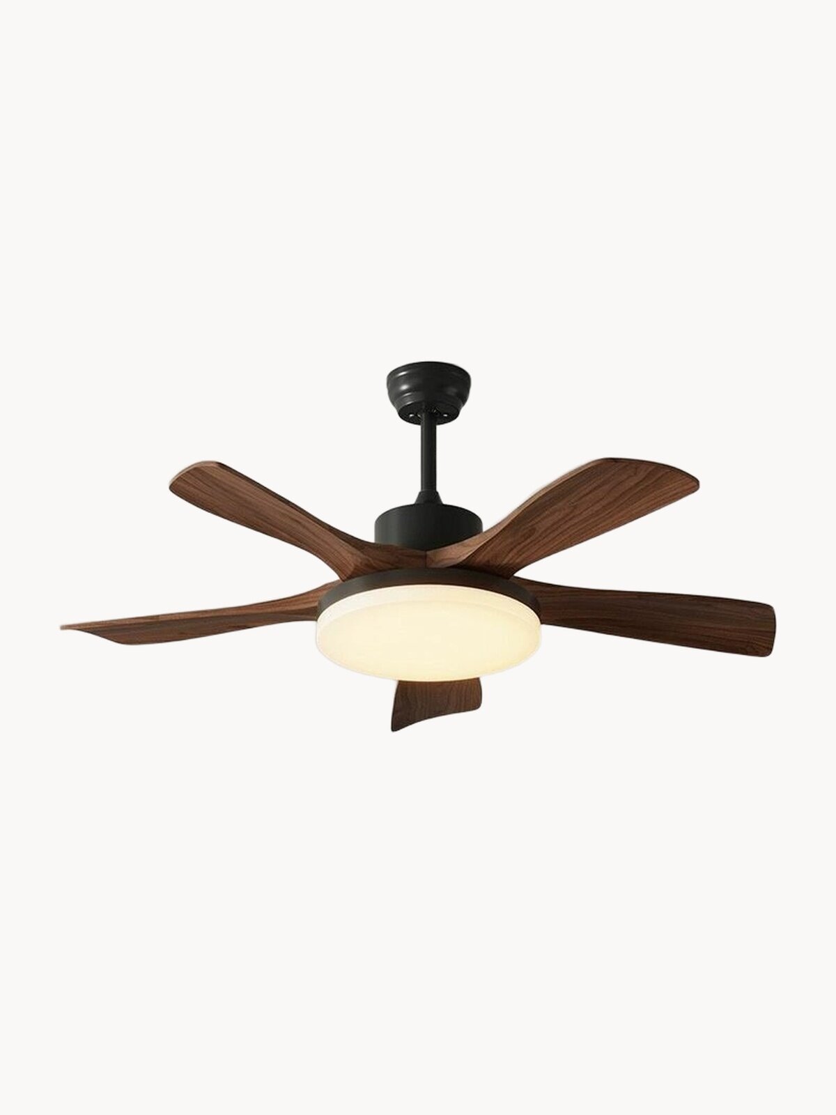 Светодиодная люстра потолочная подвесная свет, Потолочный вентилятор. Деревянный Вентилятор.