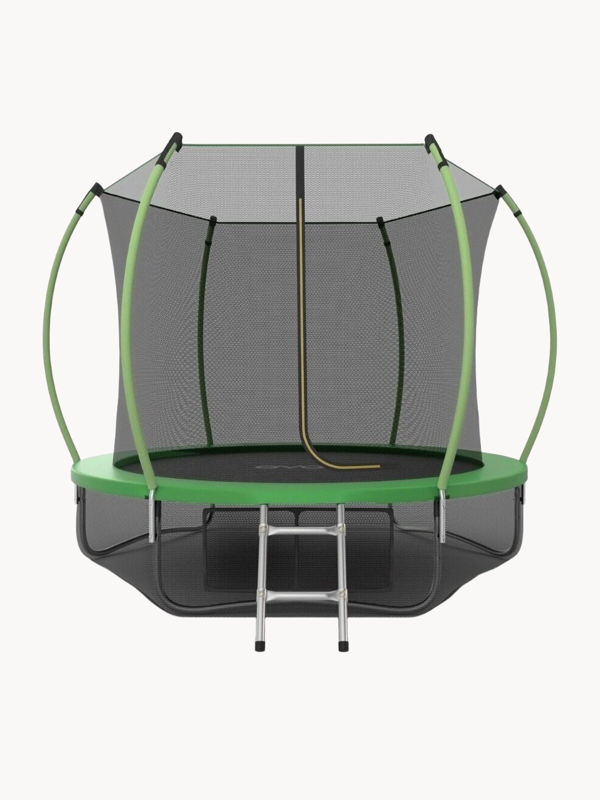 Батут EVO JUMP Internal 8ft (Green) c внутренней сеткой и лестницей + нижняя сеть + носочки