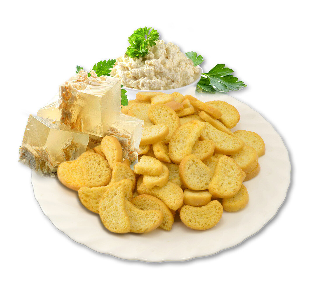 Сухарики багетные со вкусом Холодец с хреном, 1 кг, Клема