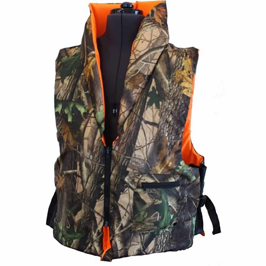 Жилет спасательный Каскад-3 р.48-52 оранжевый/кмф